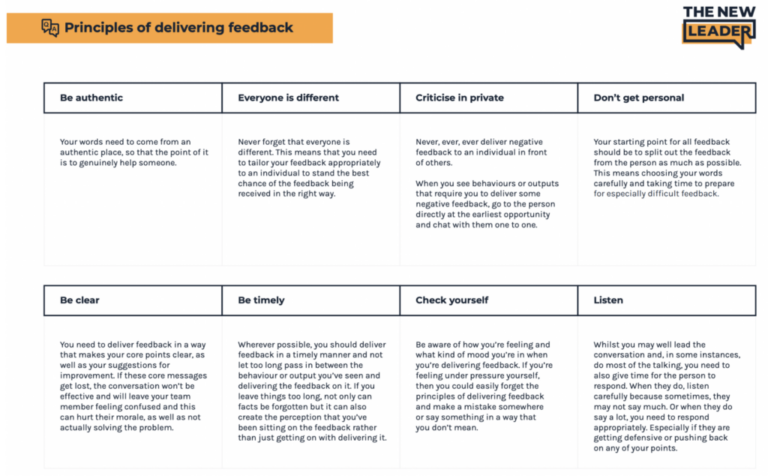 The SBIA Feedback Framework - A Simple System for Delivering Feedback